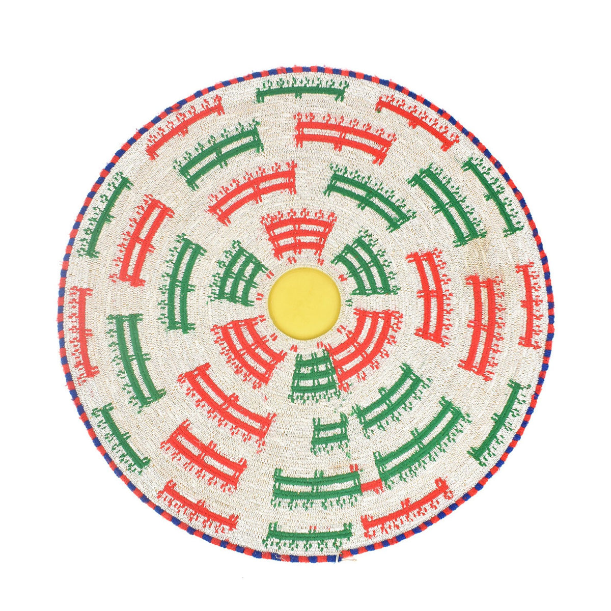 Fulani Flat Basket Mat Burkina Faso 17 Inch – Africa Direct