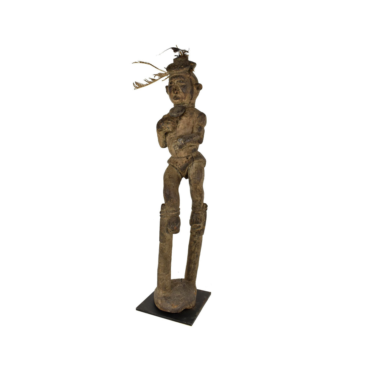 Pende Standing Stilted Wood Figure on Custom Base Congo – Africa Direct