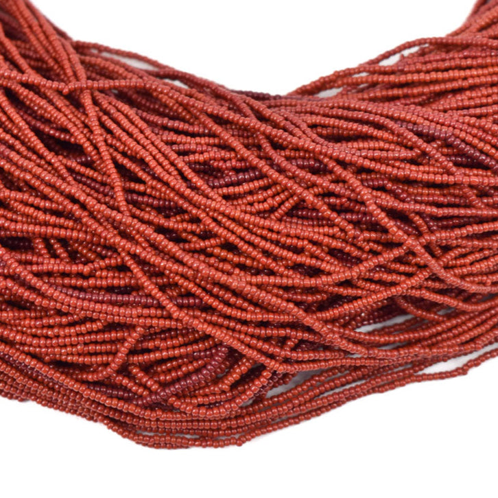 Red Baule Tamba Seed Bead Necklace – Africa Direct