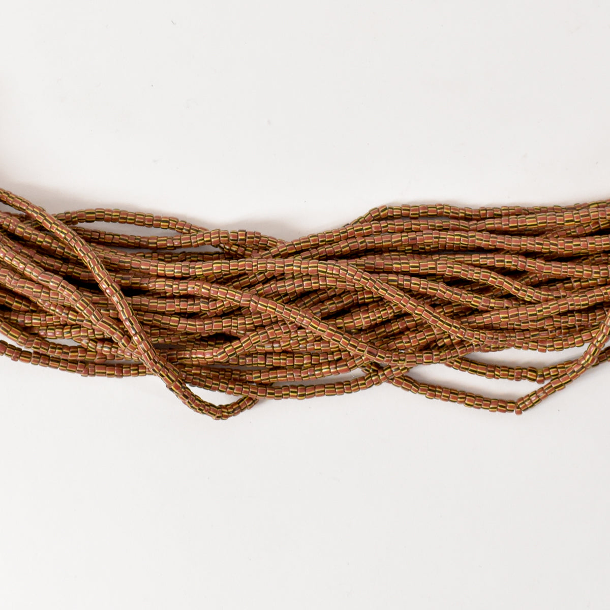 Striped Baule Tamba Seed Bead Necklace 32 Inch – Africa Direct