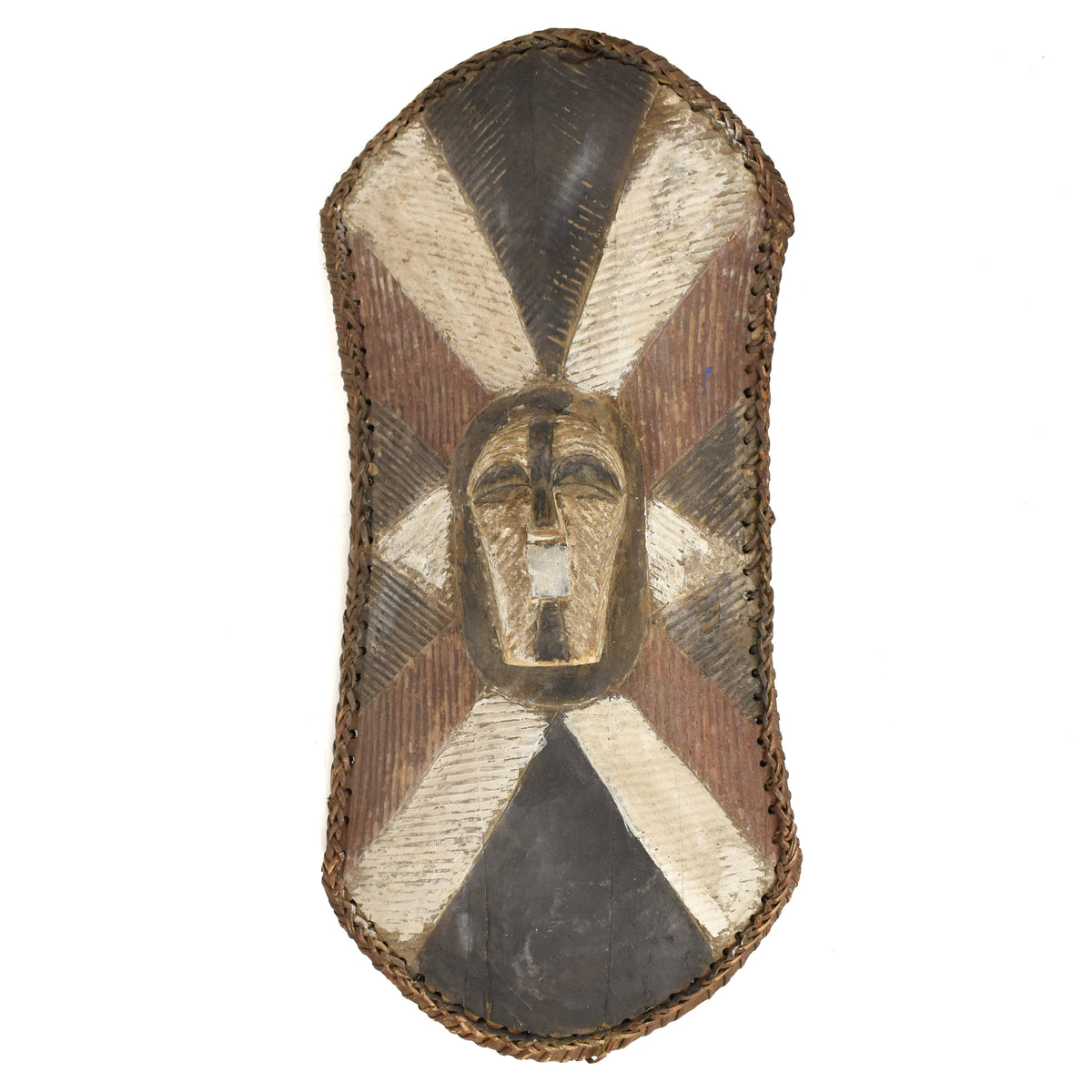 Songye Shield with Kifwebe Mask Icon Congo – Africa Direct