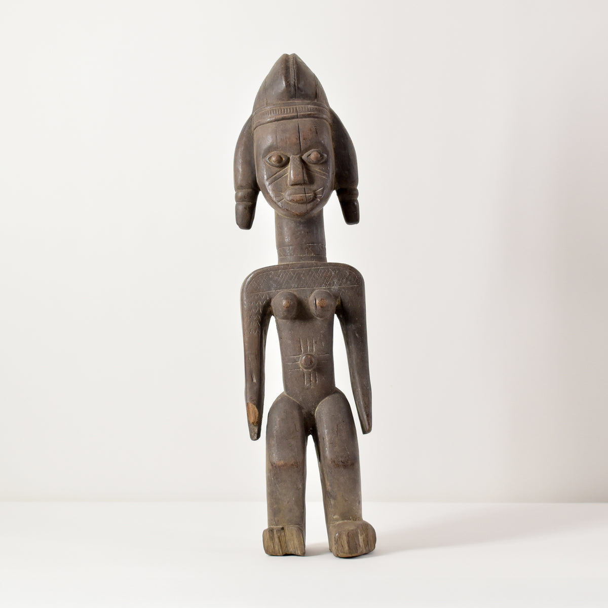Dan Standing Female Wood Figure Liberia Côte d'Ivoire – Africa Direct