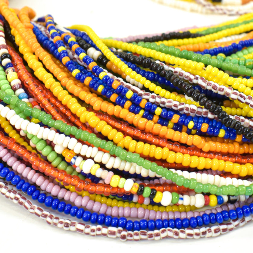 Baule Tamba Multicolor Seed Beads Necklace – Africa Direct