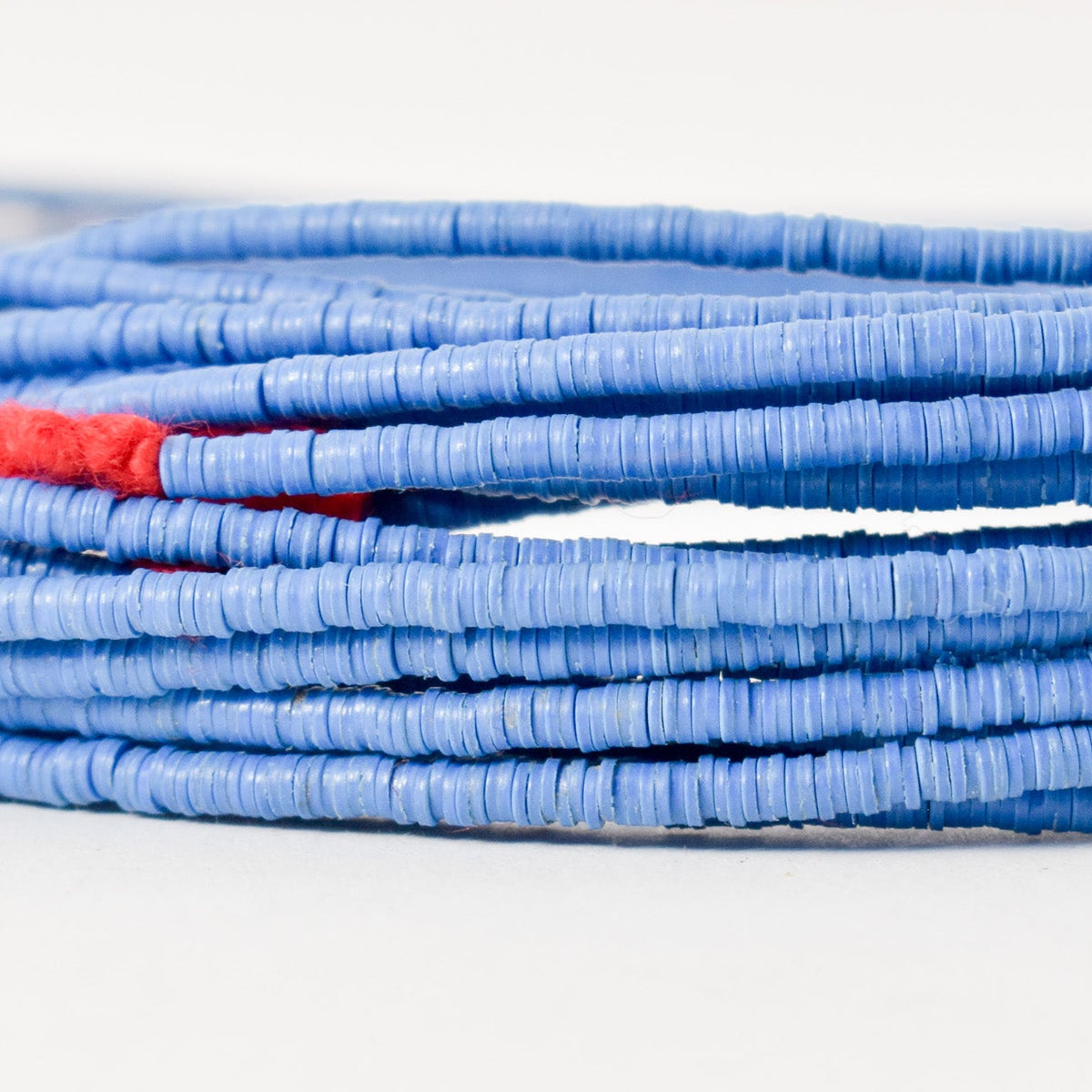 10 Strands Vulcanite "Vinyl" Heishi Blue Trade Beads 32 Inch – Africa ...