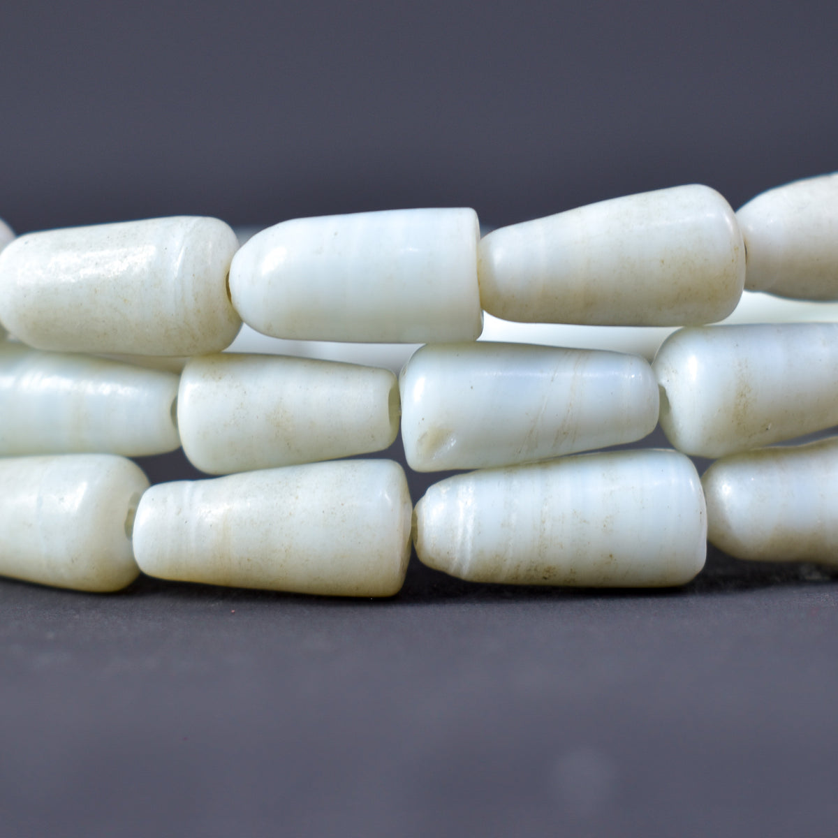 Bohemian Cone Shaped White Trade Beads – Africa Direct