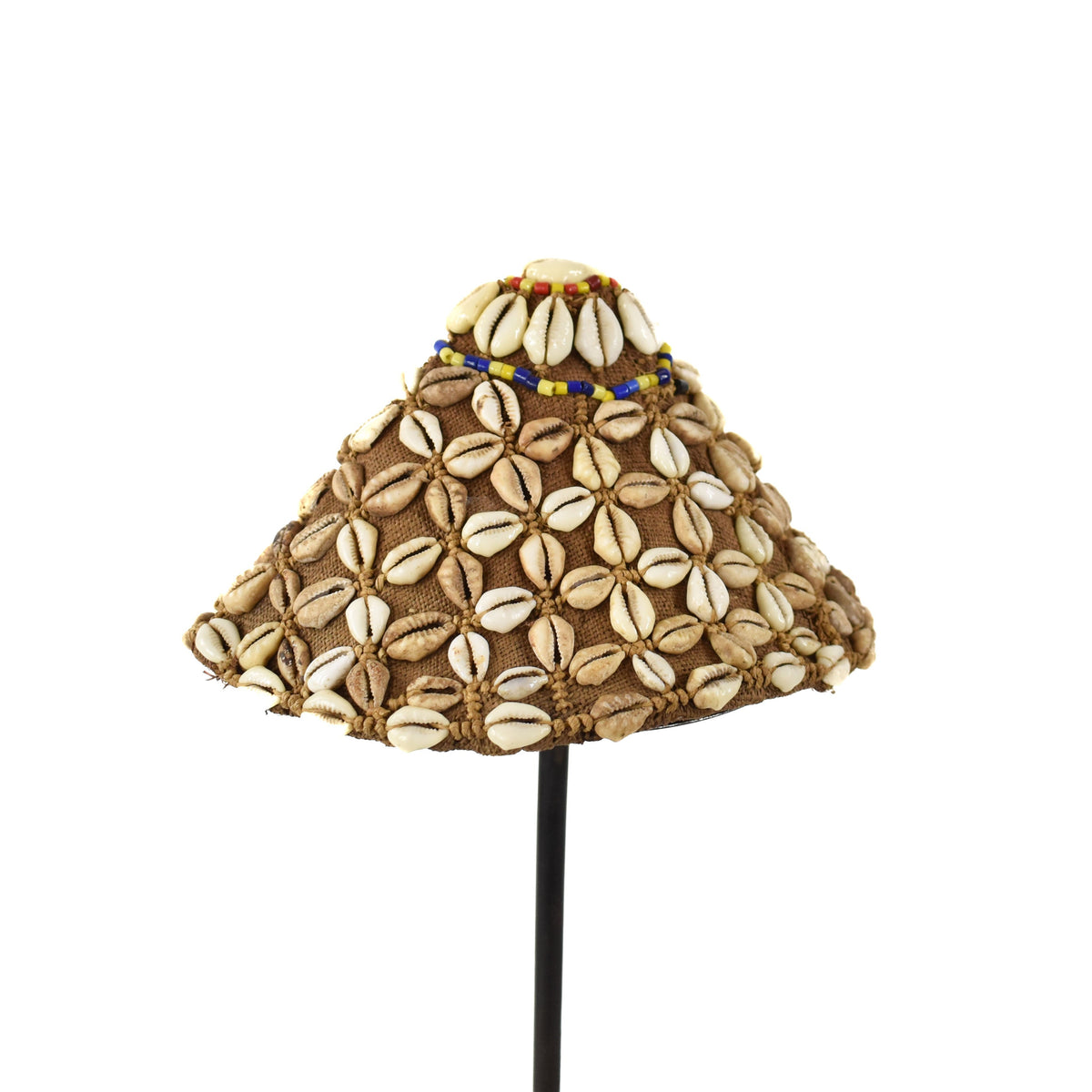 Kuba Beaded Noble's Hat with Cowrie Shells Congo – Africa Direct