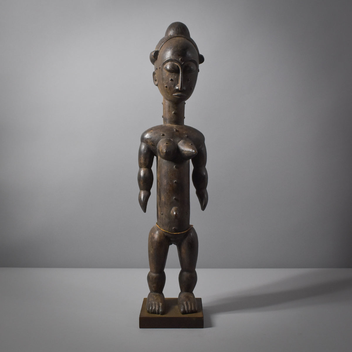 Attye Female Figure On Base Côte d'Ivoire – Africa Direct