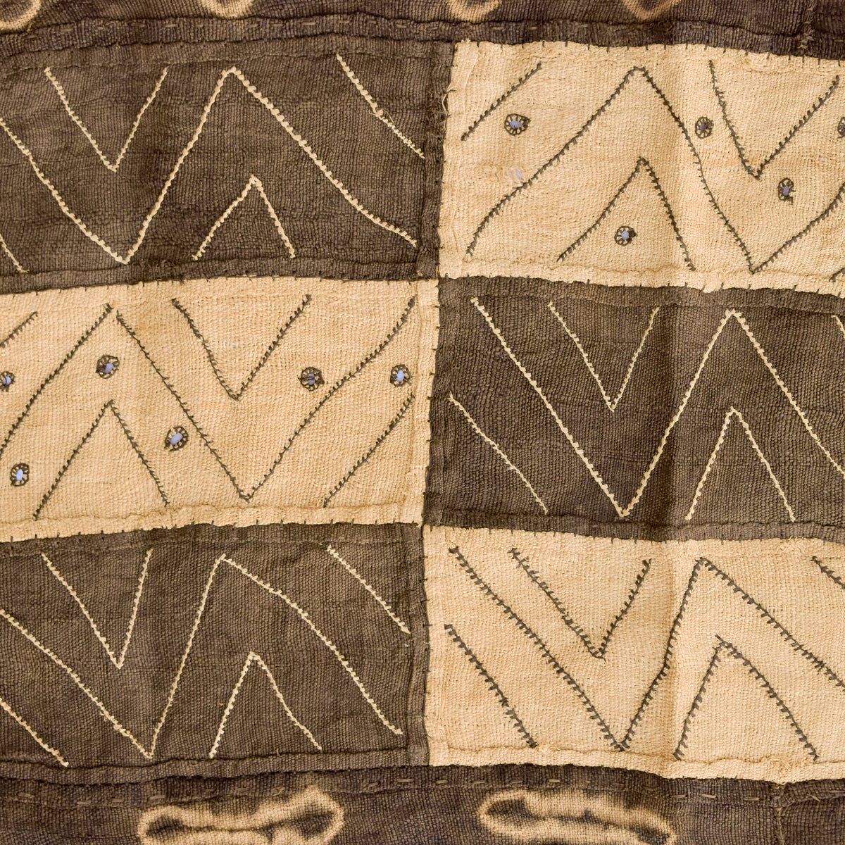Kuba Handwoven Embroidered Raffia Textile Congo 43 x 13 Inch – Africa ...