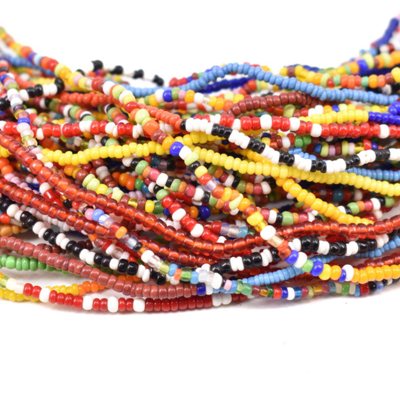 Baule Tamba Multicolor Seed Bead Necklace – Africa Direct