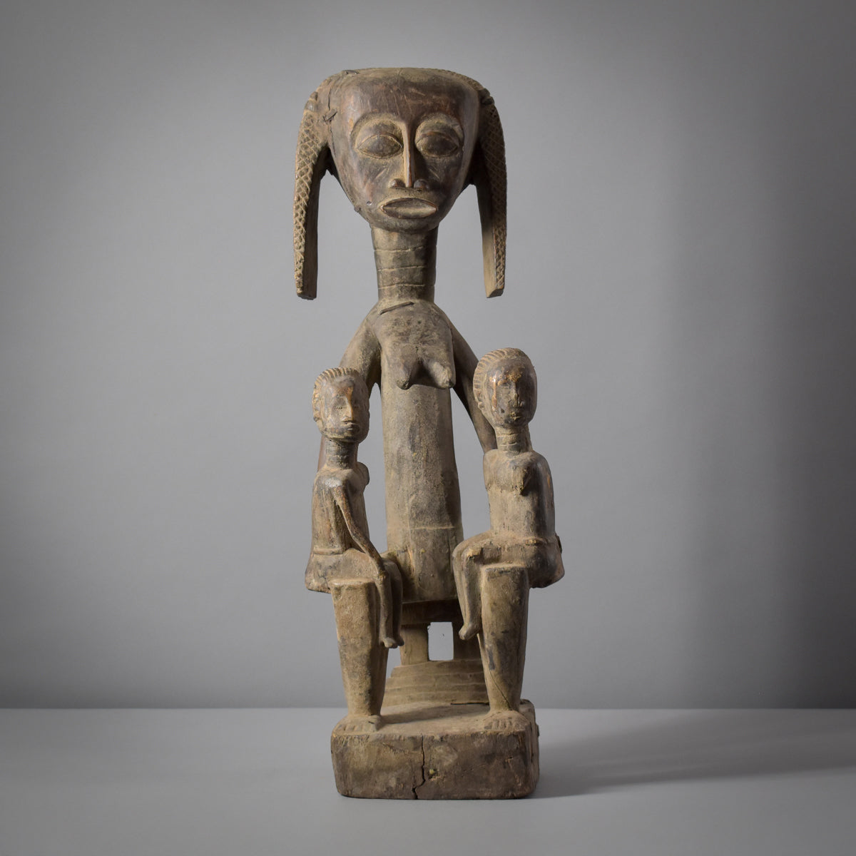Baule Seated Female Figure With Children Côte d'Ivoire – Africa Direct