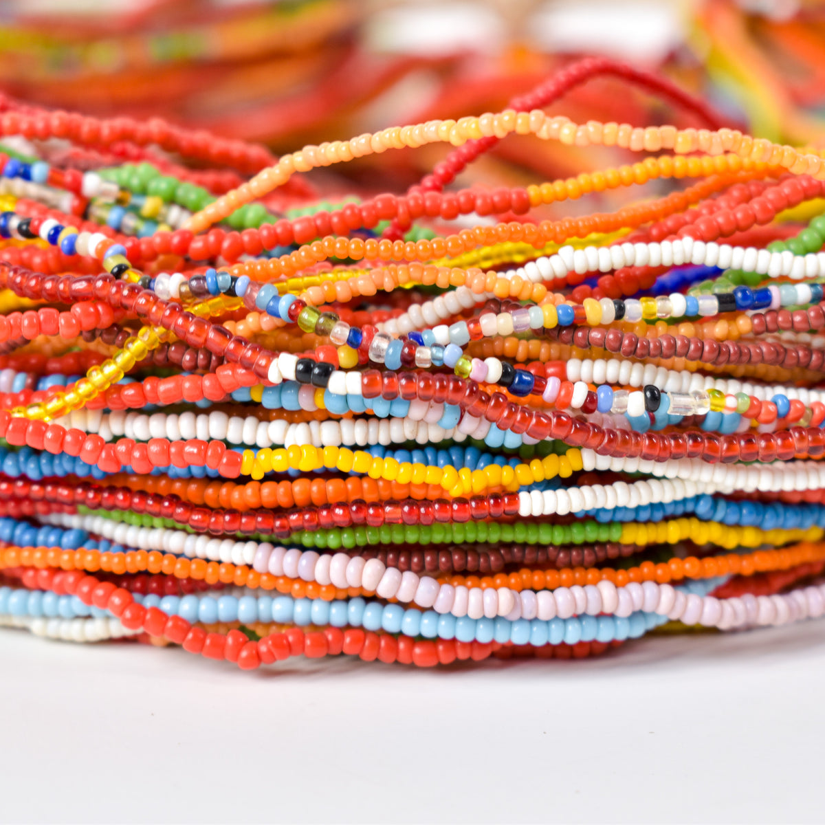 Baule Tamba Multicolor Seed Beads Necklace – Africa Direct