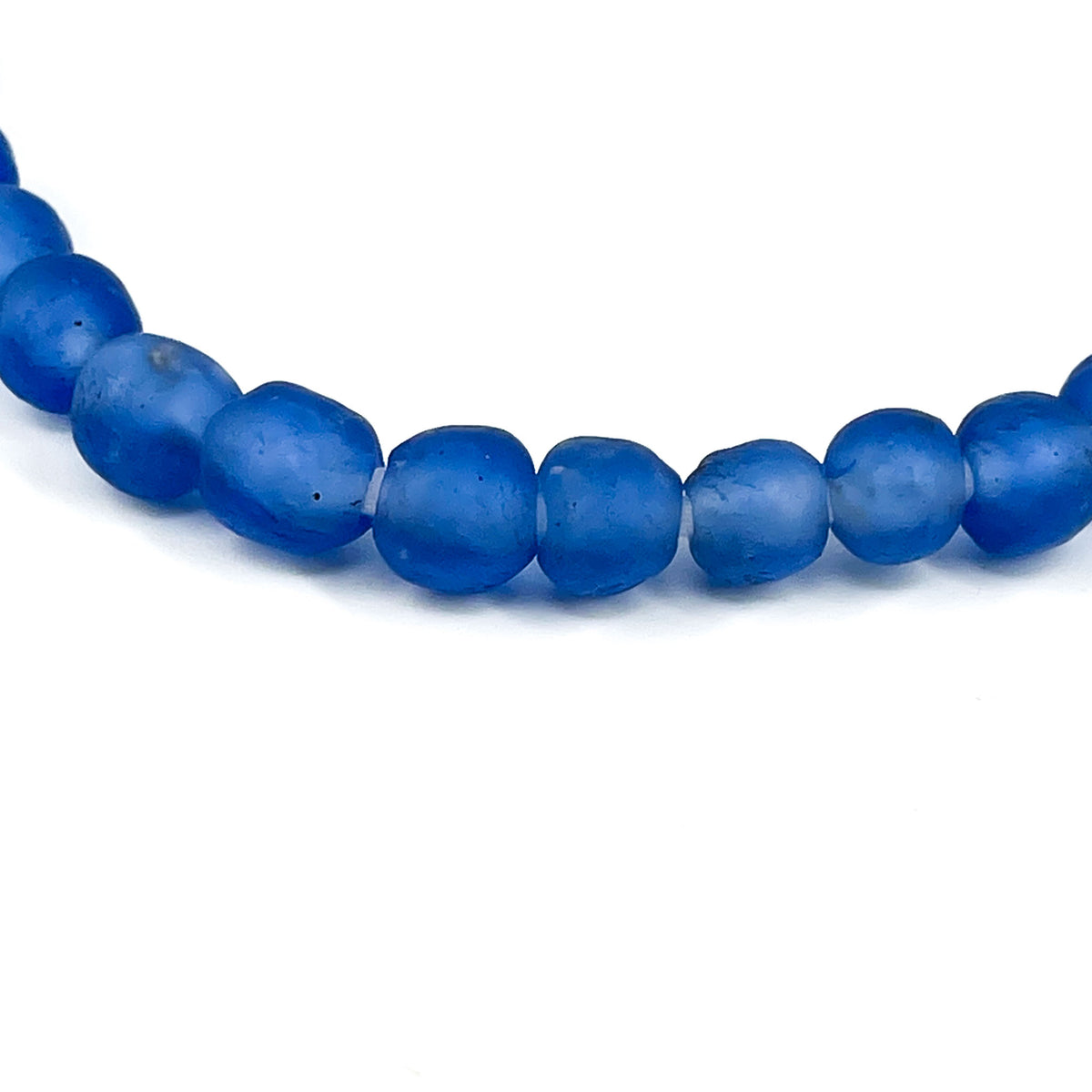 Krobo "Recycled" Powder Glass Blue Trade Beads – Africa Direct