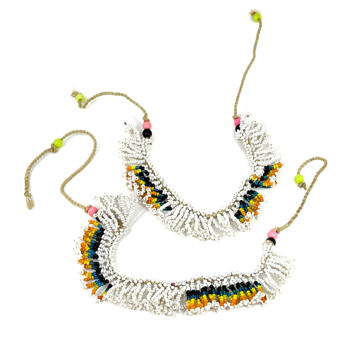 Zulu Set of Anklets Girls Handmade South African Dori Collection ...
