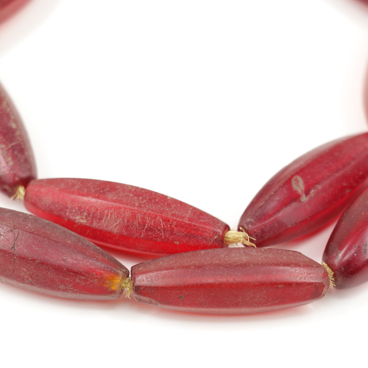 Faceted Ruby Red Trade Beads – Africa Direct