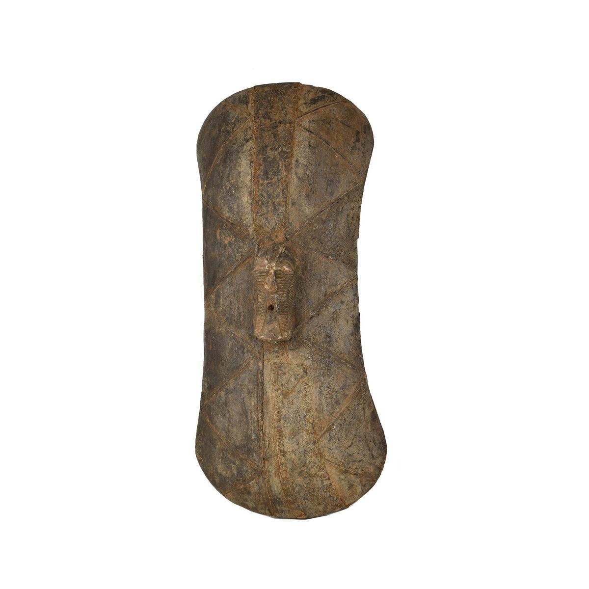 Songye Shield with Kifwebe Mask Icon Congo – Africa Direct