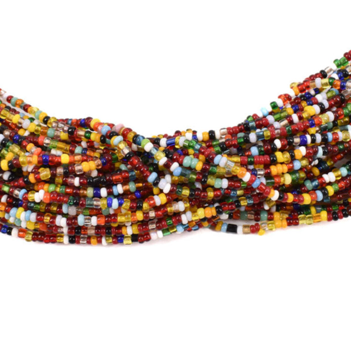 Baule Tamba Multicolor Seed Bead Necklace – Africa Direct